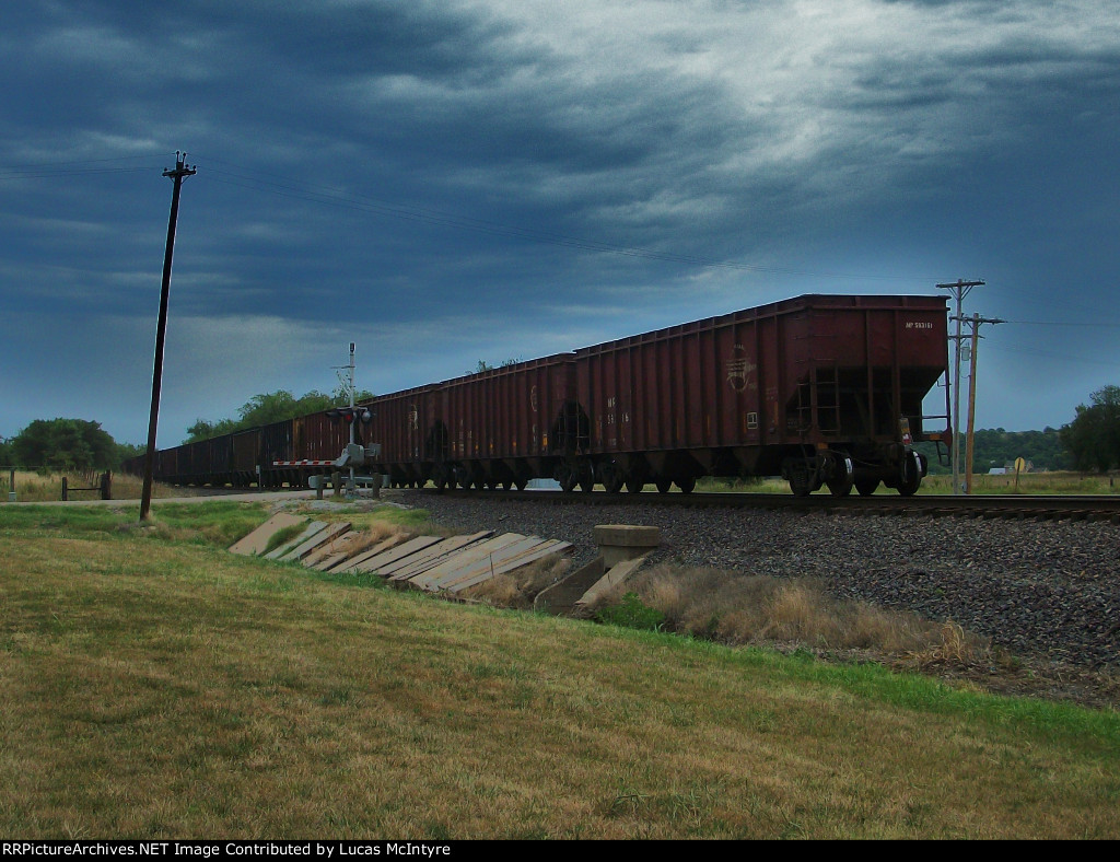 Eastbound UP empty coal train EOT